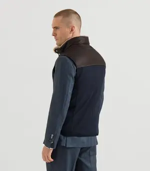 Brunello Cucinelli Wool Shearling-trim Gilet