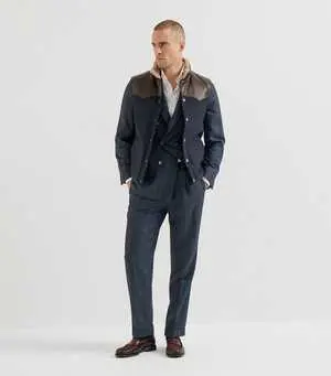 Brunello Cucinelli Wool Shearling-trim Gilet