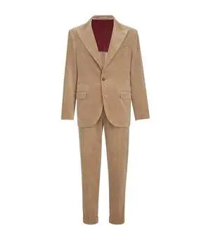 Brunello Cucinelli Cotton-cashmere-blend Corduroy - Beige