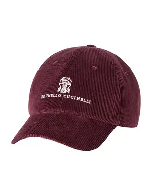 Brunello Cucinelli Cotton-cashmere-blend Corduroy Cap