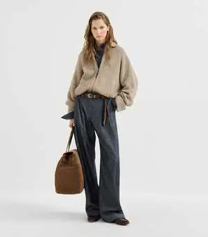 Brunello Cucinelli Sparkling Denim Trousers
