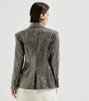 Brunello Cucinelli Virgin Wool Sequin Blazer