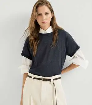 Brunello Cucinelli Cashmere-silk Blend T-shirt
