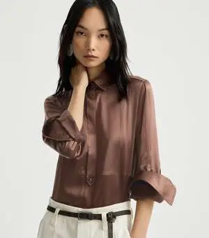 Brunello Cucinelli Stretch-silk Shirt