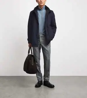 Herno Virgin Wool Padded Overcoat