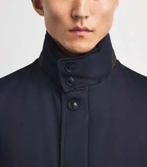 Herno Virgin Wool Padded Overcoat