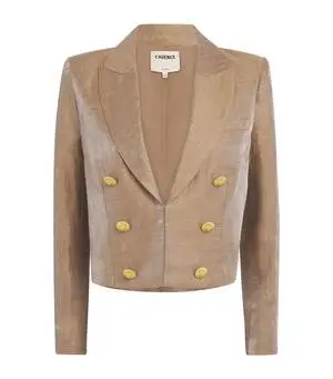 L'AGENCE Linen-blend Inez Blazer