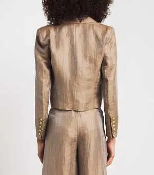 L'Agence Linen-blend Inez Blazer
