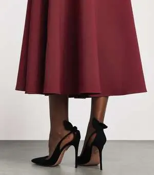 Safiyaa Crepe A-line Midi Dress