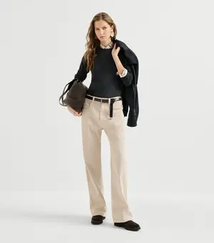 Brunello Cucinelli Suede-shearling Penny Loafers