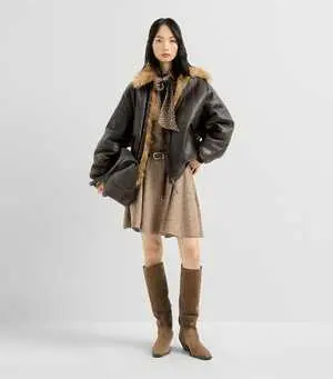 Brunello Cucinelli Shearling Bomber Jacket