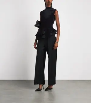 Roland Mouret Asymmetric Peplum Top