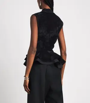 Roland Mouret Asymmetric Peplum Top