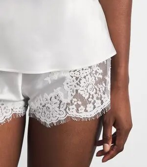 MARJOLAINE Silk Floral Tess Shorts