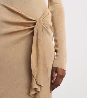 Roland Mouret Lurex Draped Gown