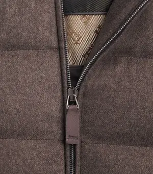 Herno Silk-cashmere Down Quilted Gilet - Brown