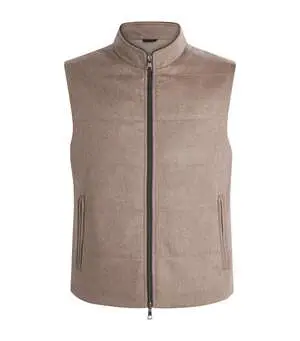 N.peal Cashmere Belgravia Gilet - Brown