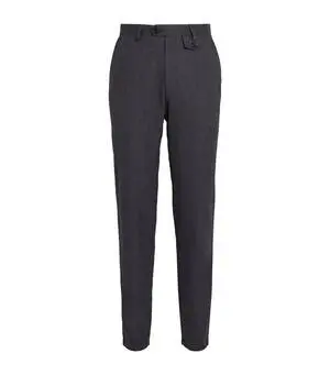 Oliver Peoples Cotton-wool Fishtail Westerman Trousers - Grey