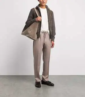 FIORONI CASHMERE Virgin Wool Straight Chinos
