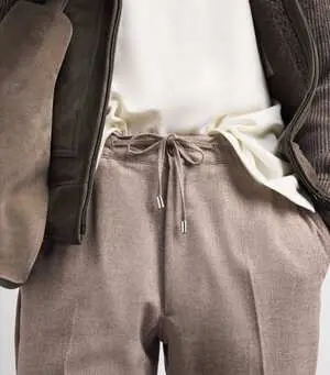 FIORONI CASHMERE Virgin Wool Straight Chinos