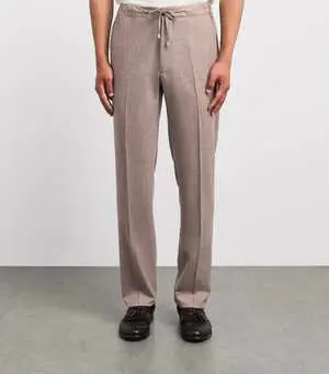 FIORONI CASHMERE Virgin Wool Straight Chinos
