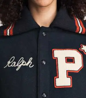 Polo Ralph Lauren Wool-blend Patchwork Bomber Jacket