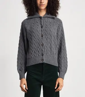 Polo Ralph Lauren Wool-cashmere Cable-knit Cardigan