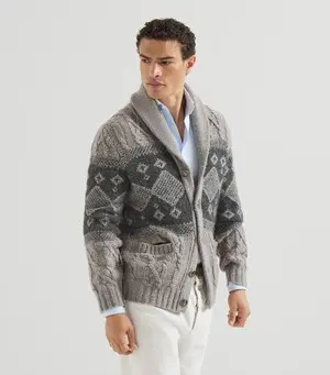 Brunello Cucinelli Virgin Wool-silk-cashmere Cardigan