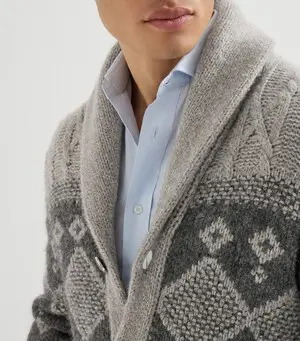 Brunello Cucinelli Virgin Wool-silk-cashmere Cardigan