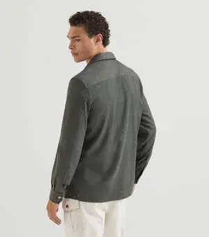 Brunello Cucinelli Virgin Wool Flannel Overshirt
