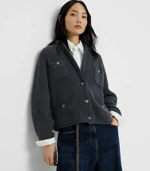 Brunello Cucinelli Cashmere Rib-knit Cardigan