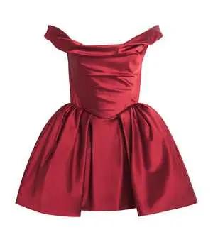 VIVIENNE WESTWOOD Taffeta Bagatelle Mini Dress - Red