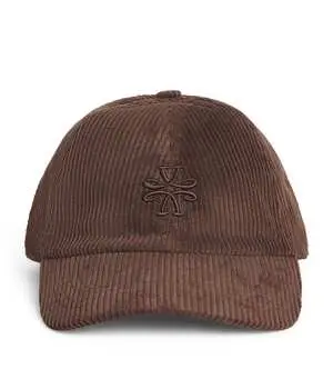 Jacob Cohen Cotton Corduroy Logo Baseball Cap