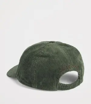 Jacob Cohen Cotton Corduroy Logo Baseball Cap