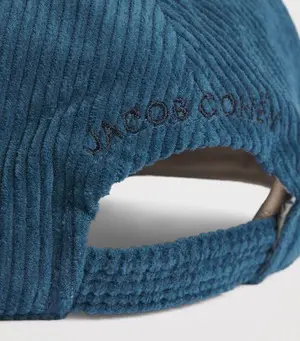 Jacob Cohen Cotton Corduroy Logo Baseball Cap