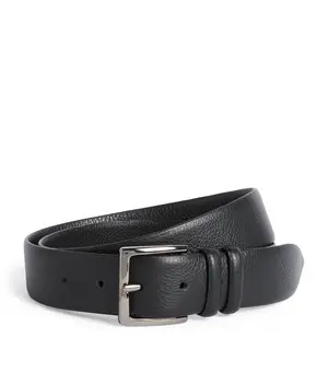 Jacob Cohen Leather Buckle Belt - Black