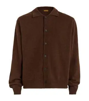 LE17SEPTEMBRE Wool-alpaca Collar Cardigan - Brown