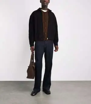 LE17SEPTEMBRE Wool-alpaca Collar Cardigan - Brown
