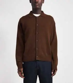 LE17SEPTEMBRE Wool-alpaca Collar Cardigan - Brown