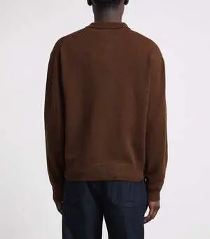 LE17SEPTEMBRE Wool-alpaca Collar Cardigan - Brown
