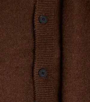 LE17SEPTEMBRE Wool-alpaca Collar Cardigan - Brown