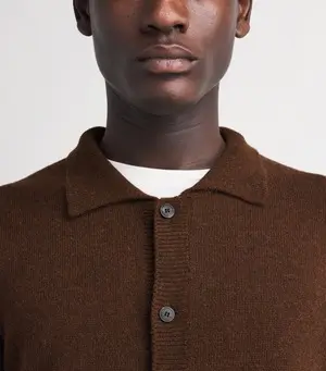 LE17SEPTEMBRE Wool-alpaca Collar Cardigan - Brown