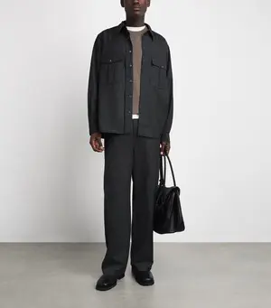 LE17SEPTEMBRE Wool-blend Two-pocket Overshirt