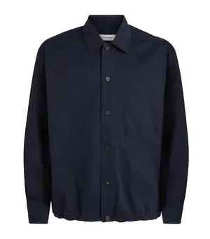 LE17SEPTEMBRE Drawstring-hem Overshirt - Navy