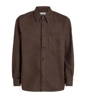 LE17SEPTEMBRE Denim Overshirt - Brown