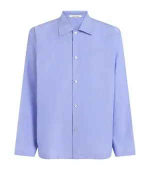 LE17SEPTEMBRE Cotton Stripe Pyjama Shirt - Blue