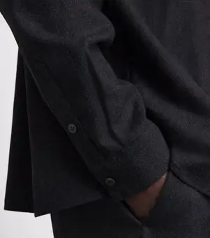 LE17SEPTEMBRE Wool Half-placket Overshirt