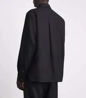 LE17SEPTEMBRE Wool Half-placket Overshirt