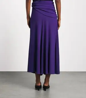 Rabanne Draped Chain Midi Skirt
