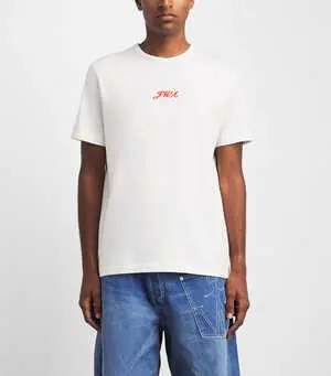 JW Anderson Cotton Logo-embroidered T-shirt